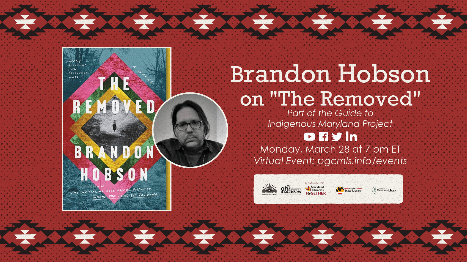 Maryland Libraries Together: Brandon Hobson "The Removed" - Charles ...
